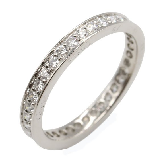 Cartier | Jewelry | Cartier Authentic Silver Diamond Ring | Poshmark